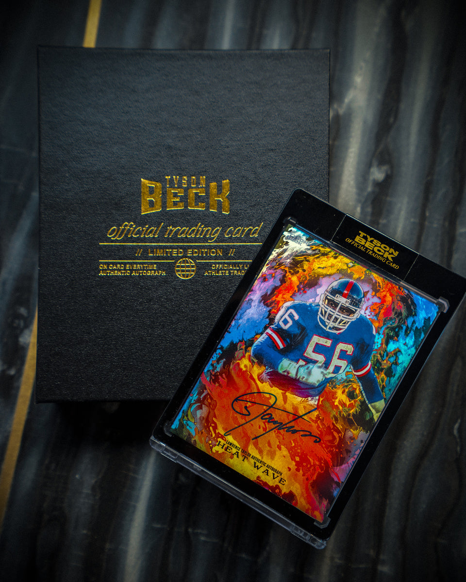 HEAT WAVE - LAWRENCE TAYLOR X TYSON BECK - RAINBOW FOIL - AUTOGRAPH ...