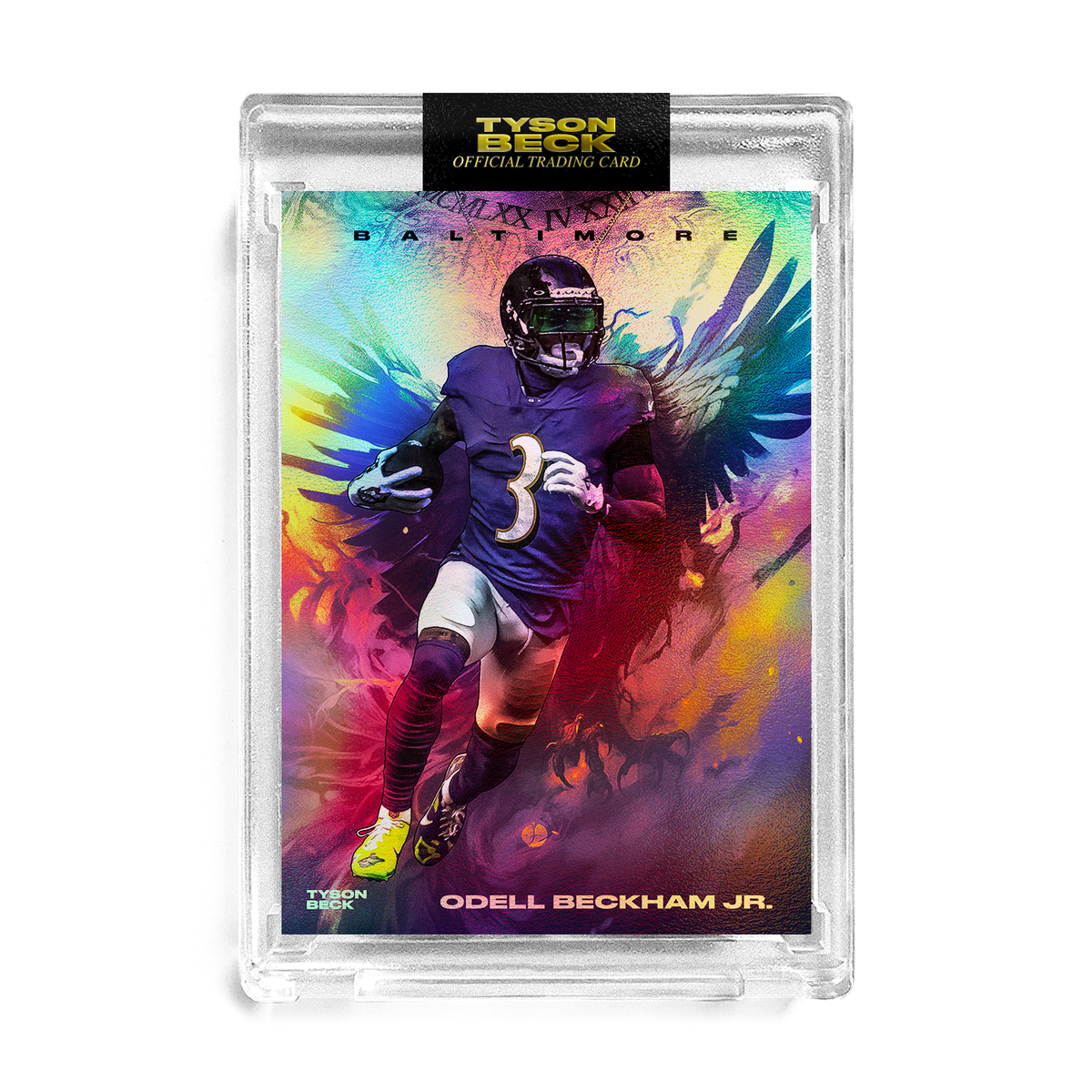 ODELL BECKHAM JR X TYSON BECK - BALTIMORE - RAINBOW FOIL - LIMITED TO ...