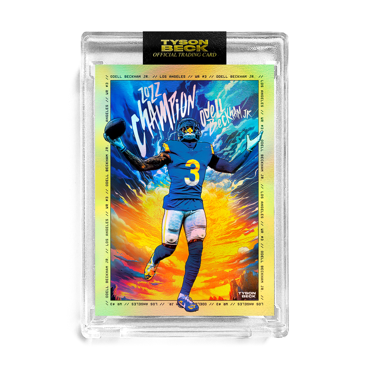 ODELL BECKHAM JR X TYSON BECK - 2022 CHAMP - RAINBOW FOIL - LIMITED TO ...