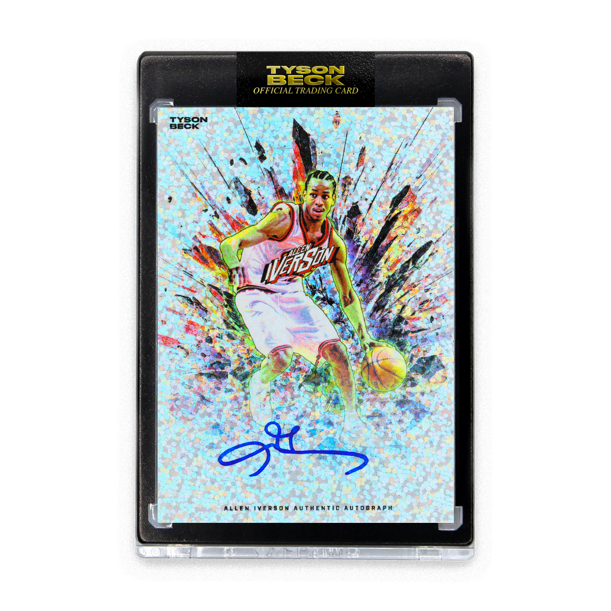 ALLEN IVERSON X TYSON BECK - GEM RUSH - SPARKLE FOIL - AUTOGRAPH - LIM ...