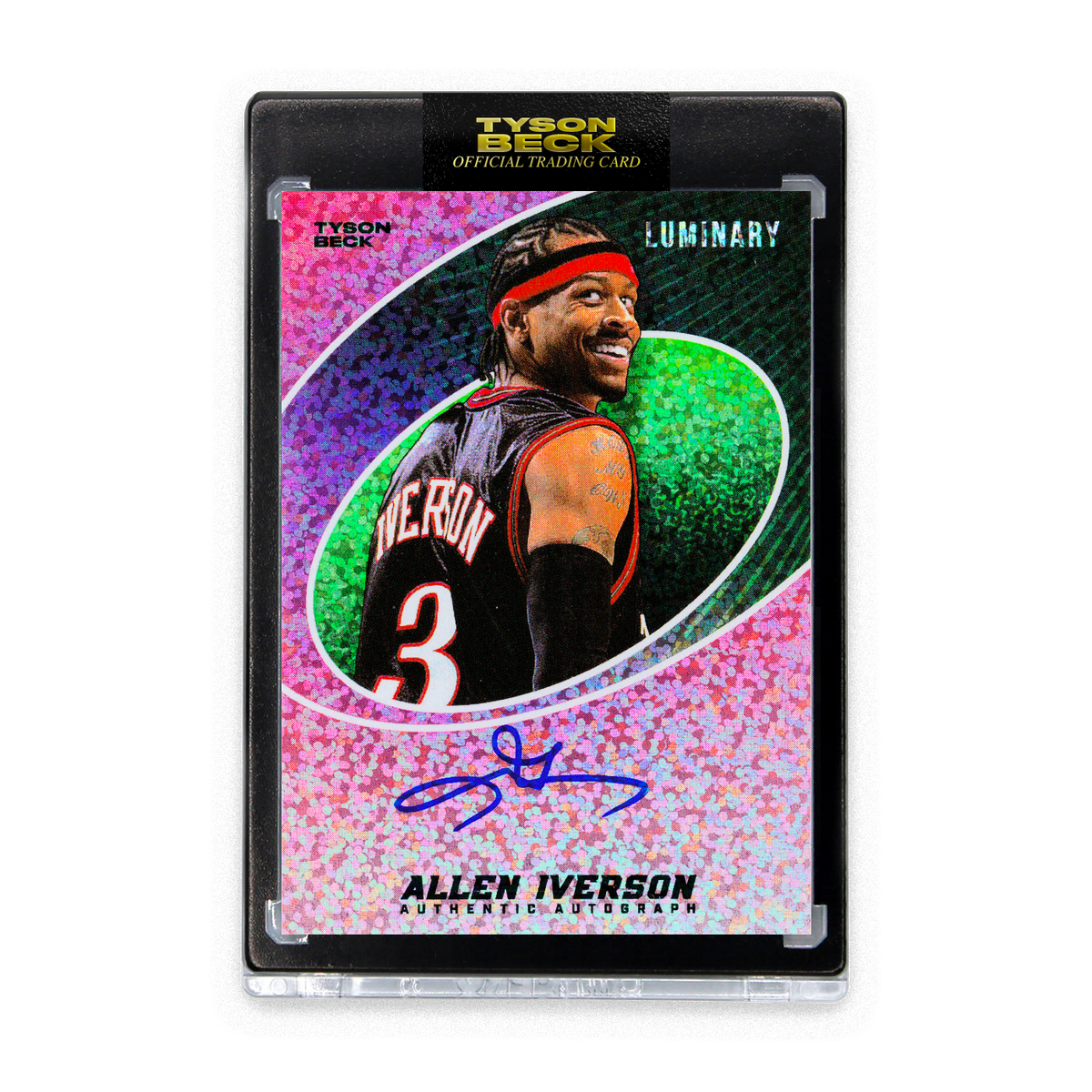 ALLEN IVERSON X TYSON BECK - LUMINARY - SPARKLE FOIL - AUTOGRAPH - LIM ...