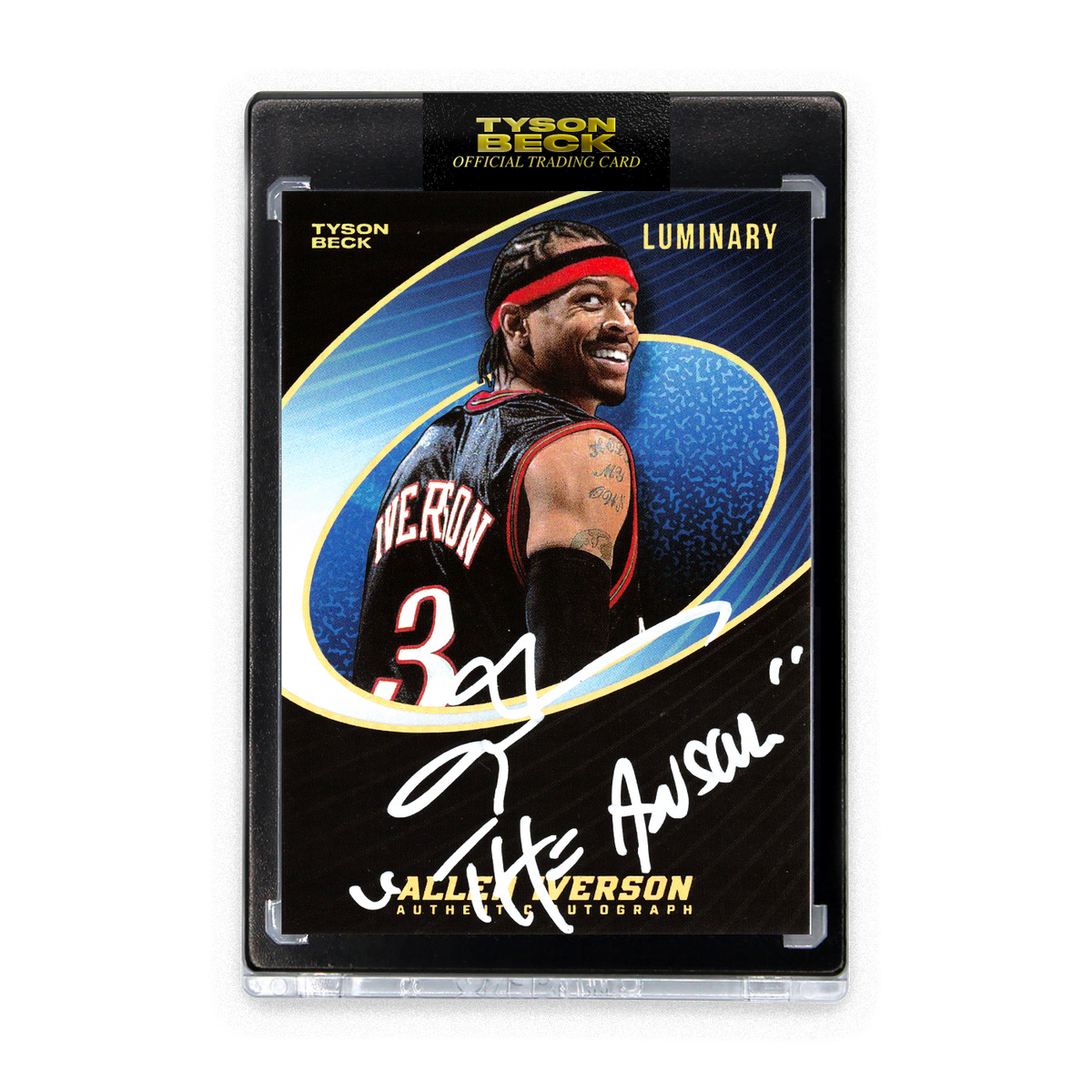 ALLEN IVERSON X TYSON BECK - LUMINARY - BLACK - AUTOGRAPH + INSCRIPTIO ...