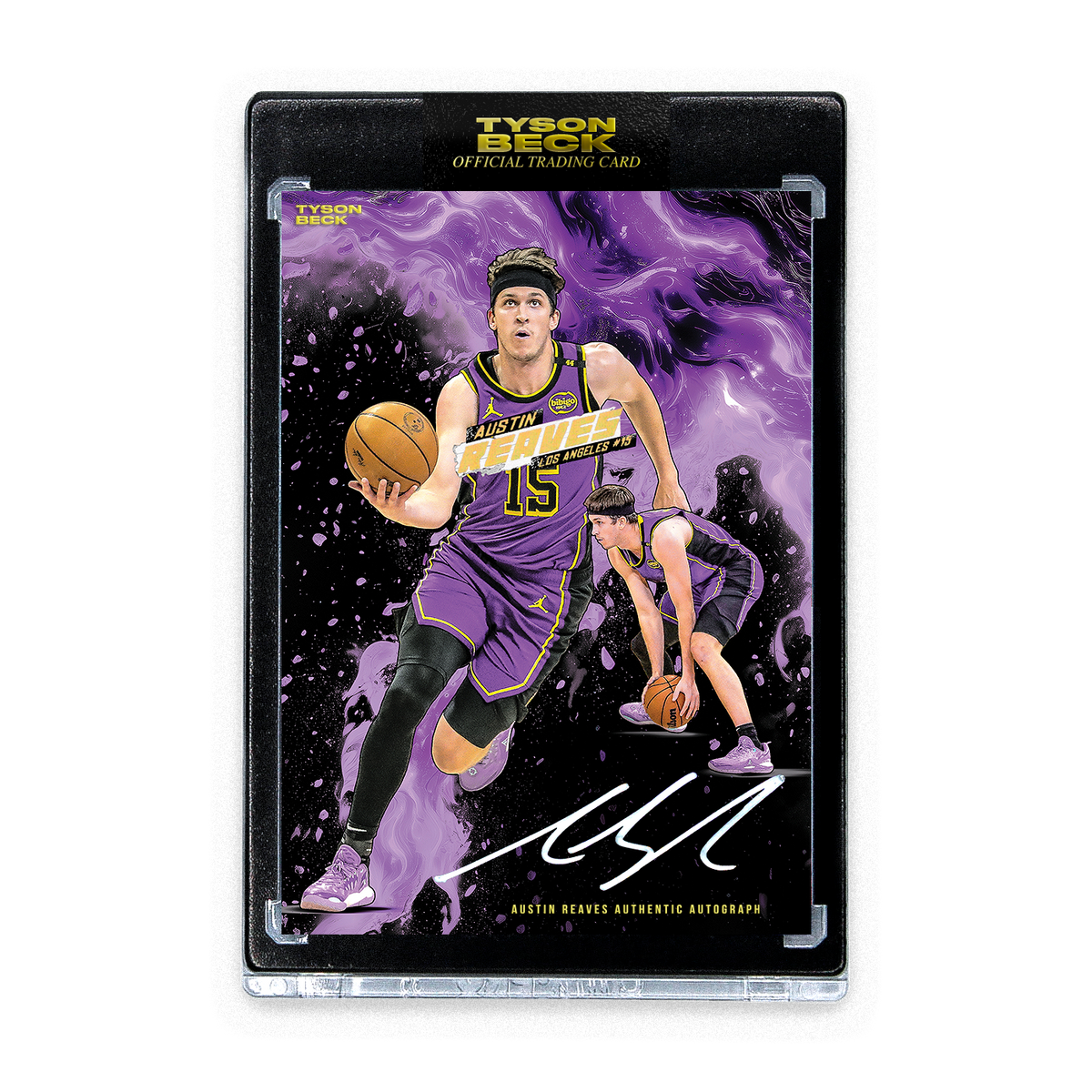 AUSTIN REAVES X TYSON BECK - CARD 1 - BLACK - AUTOGRAPH - LIMITED TO 1 ...