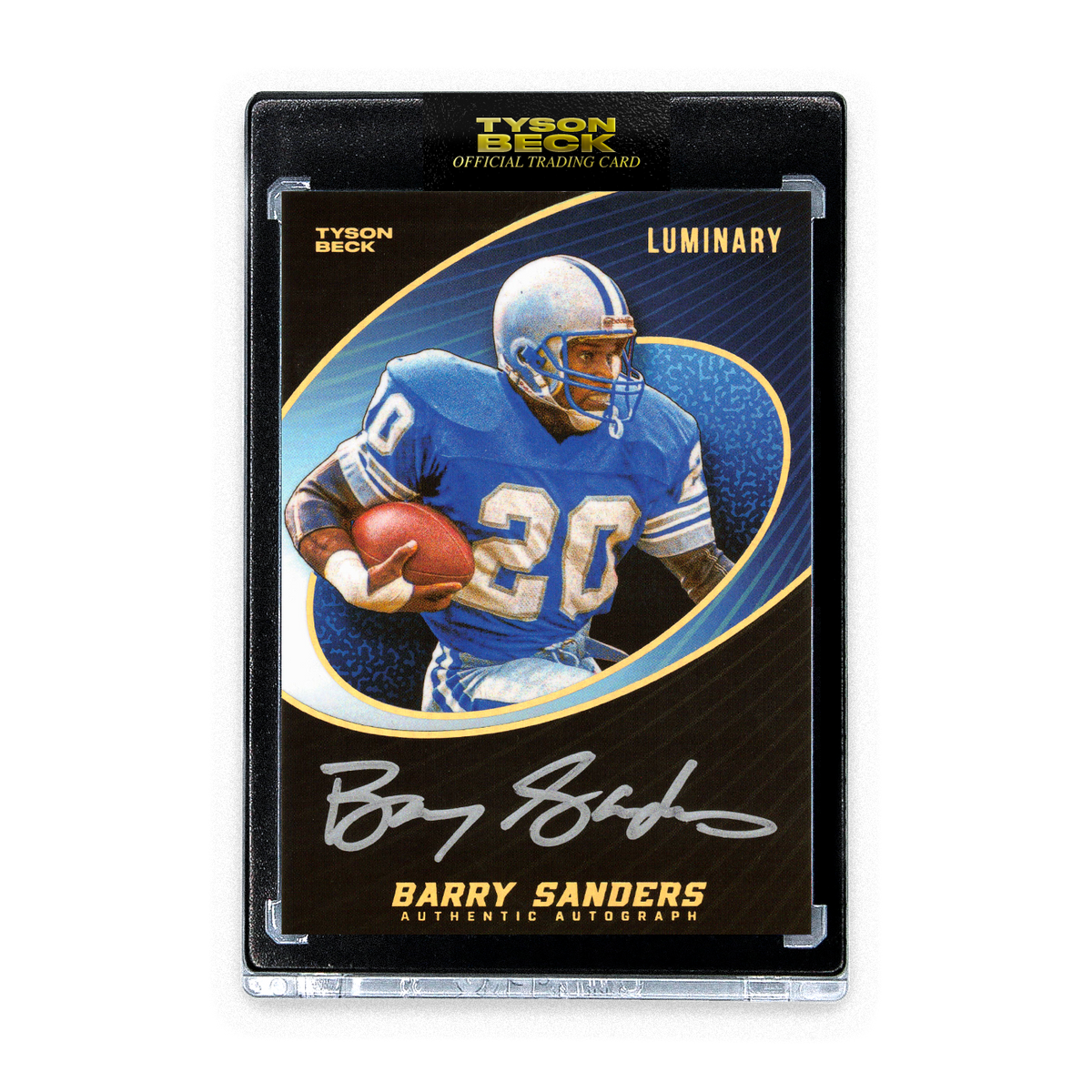 BARRY SANDERS X TYSON BECK - LUMINARY - BLACK - AUTOGRAPH - LIMITED TO ...