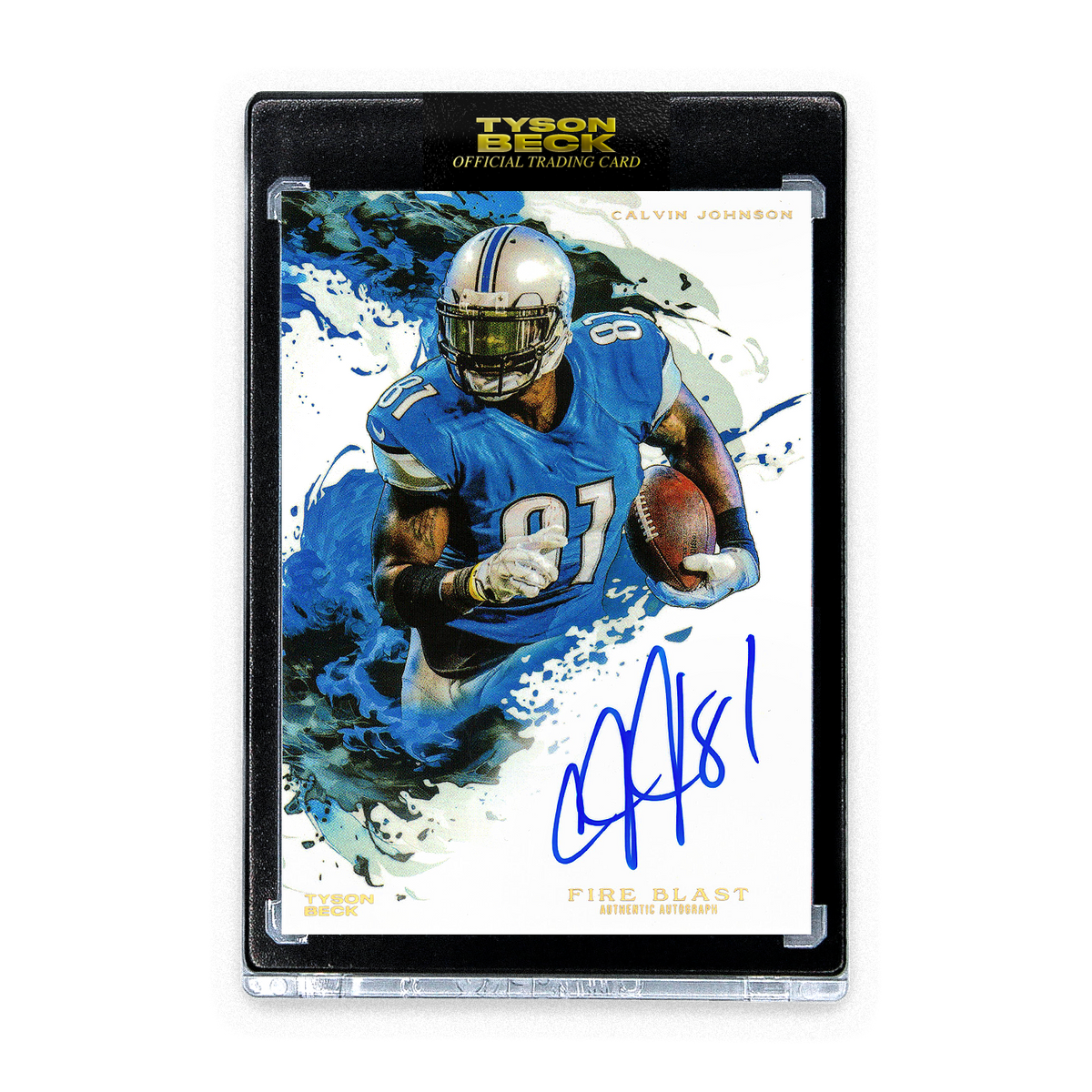 FIRE BLAST - CALVIN JOHNSON X TYSON BECK - AUTOGRAPH - LIMITED TO 20 ...