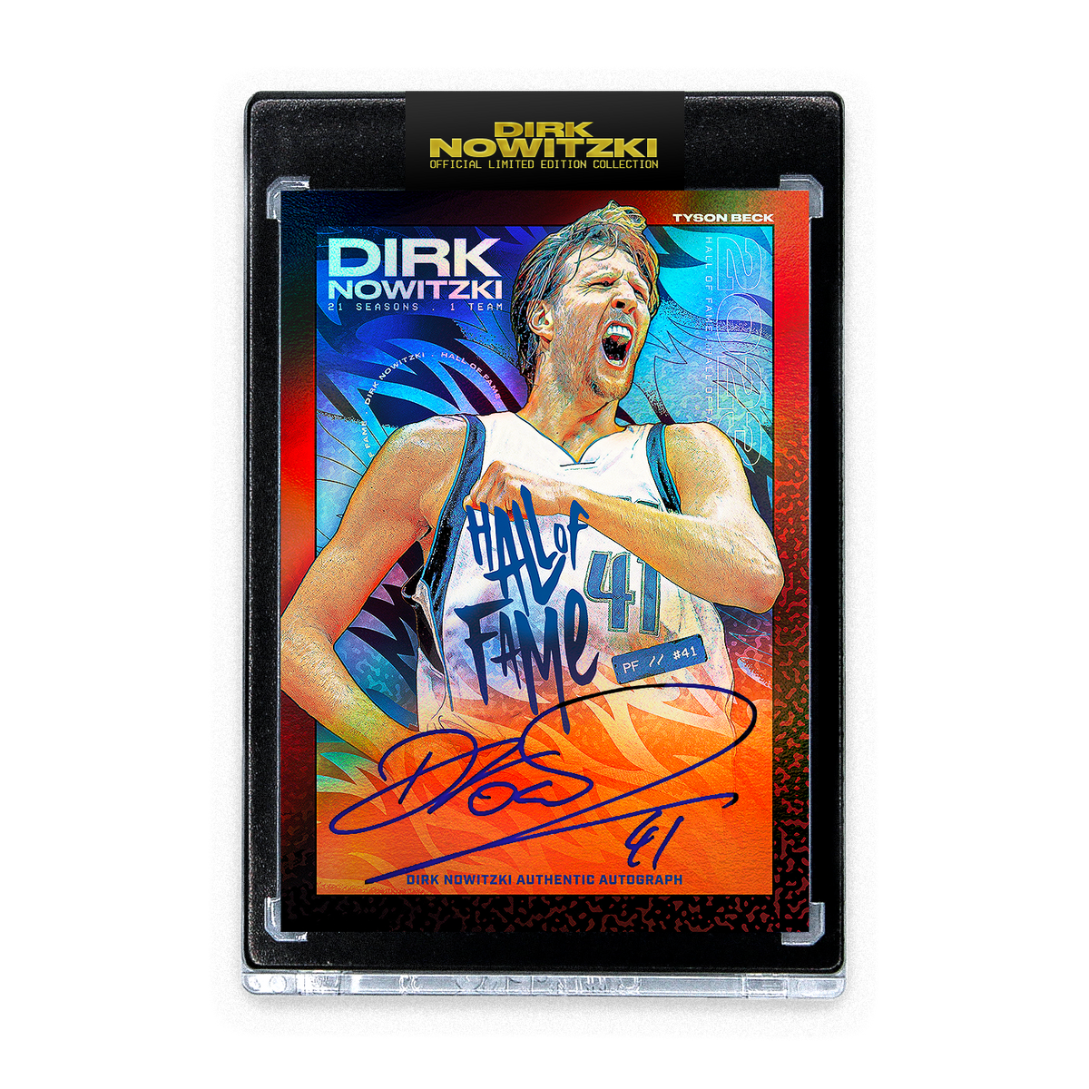 DIRK NOWITZKI X TYSON BECK - HALL OF FAME - AP VARIATION - AUTOGRAPH ...