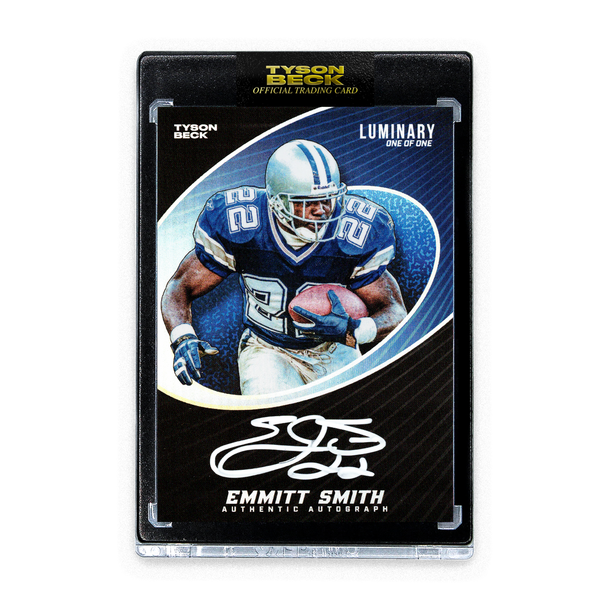 EMMITT SMITH X TYSON BECK - LUMINARY - BLACK FOIL - AUTOGRAPH - ONE OF ...