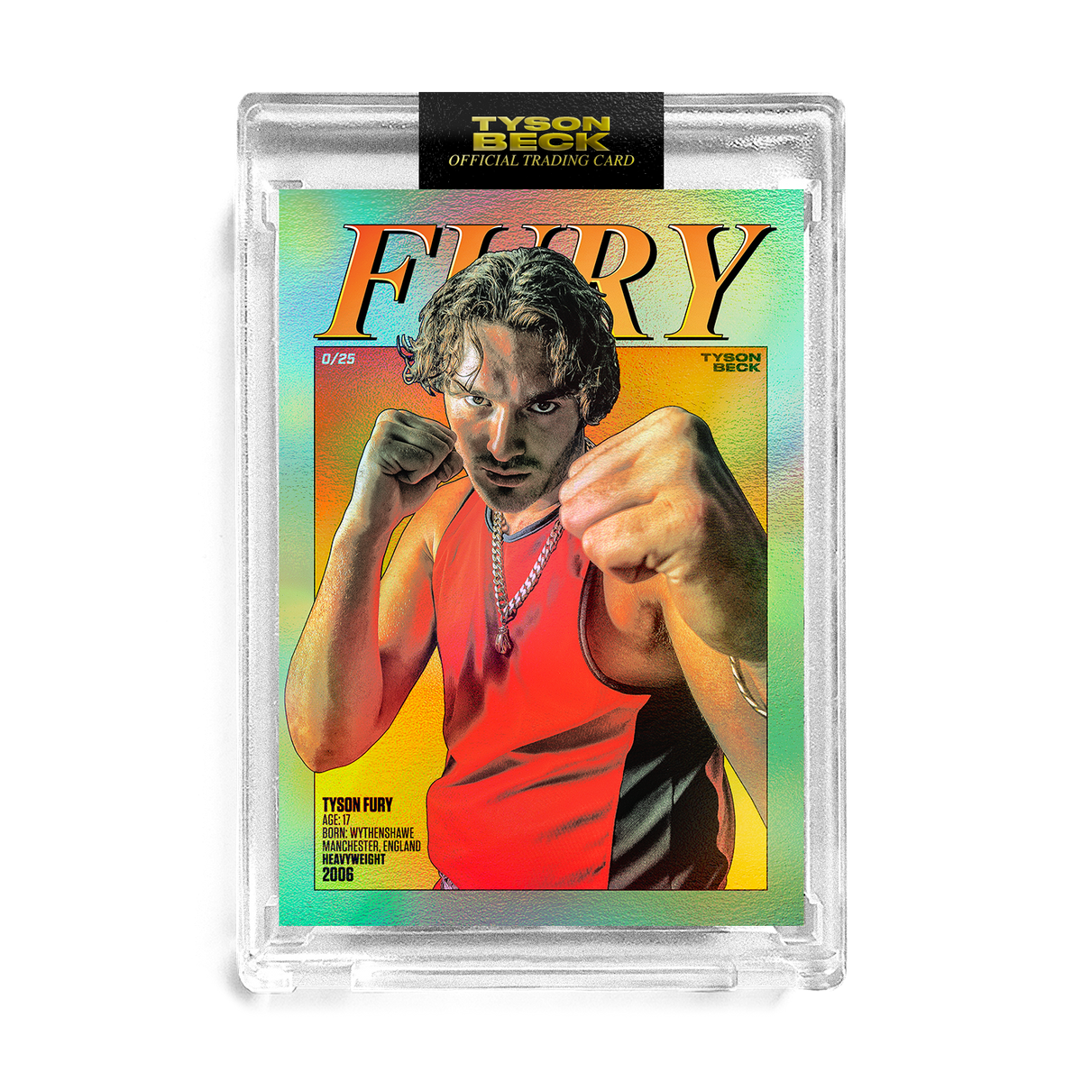 TYSON FURY X TYSON BECK - 3 PACK - LIMITED TO 50 CARDS + FREE /25 FOIL ...