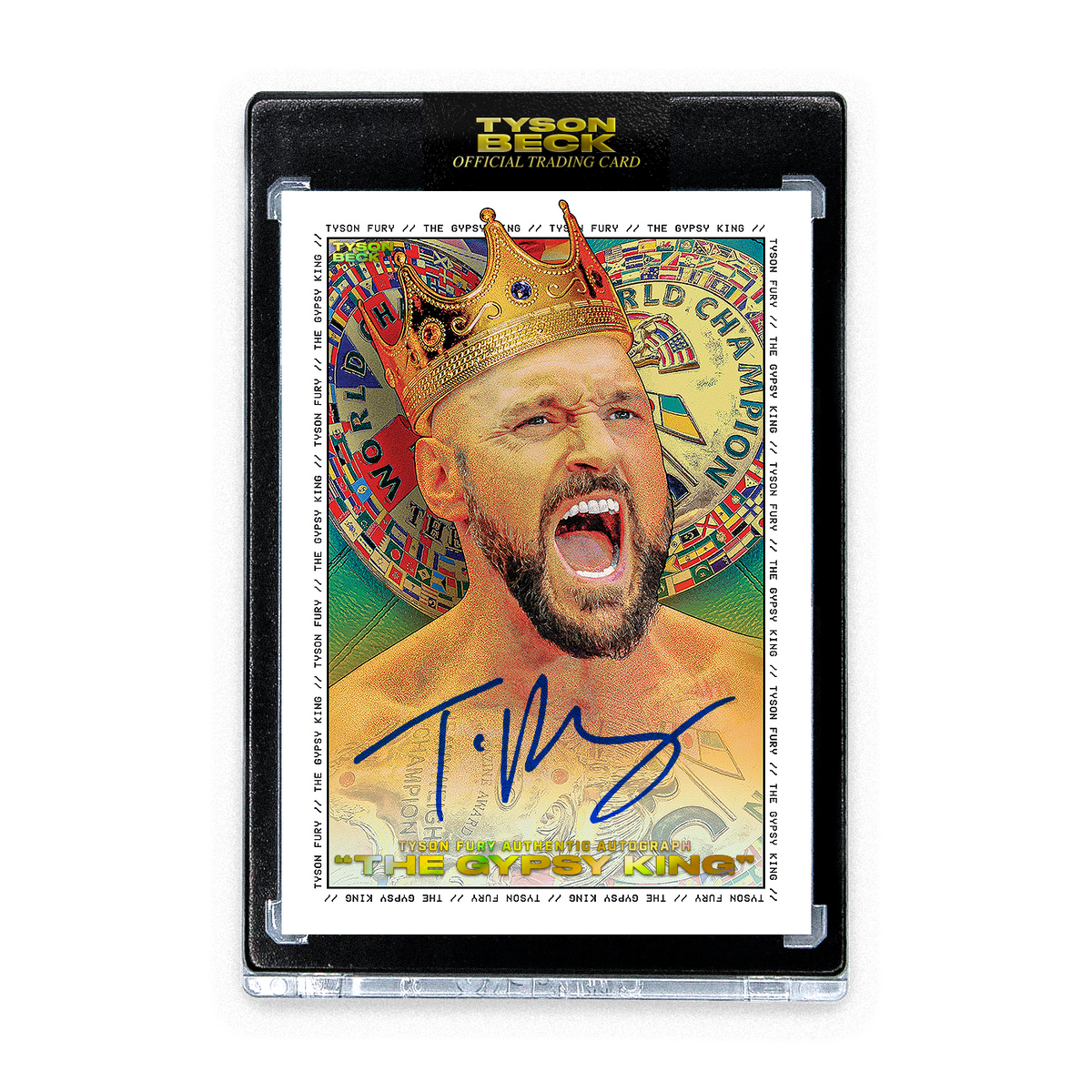 TYSON FURY X TYSON BECK - THE GYPSY KING - AUTOGRAPH - LIMITED TO 39 ...