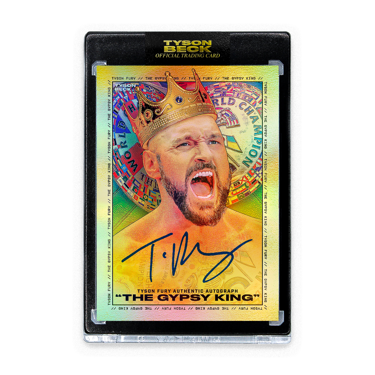 TYSON FURY X TYSON BECK - THE GYPSY KING - RAINBOW FOIL - AUTOGRAPH ...