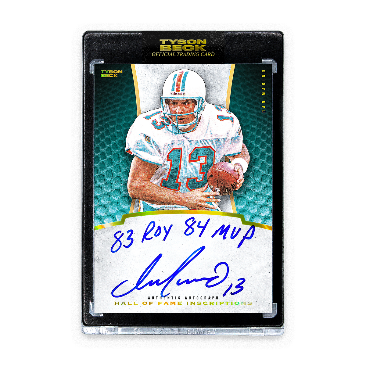FOOTBALL HALL OF FAME - DAN MARINO - INSCRIPTION AUTOGRAPH - LIMITED T ...