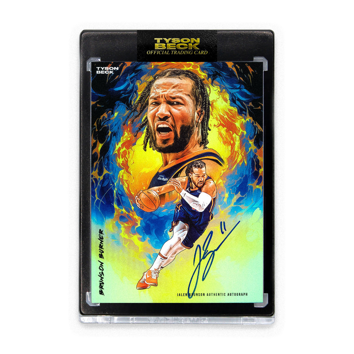 JALEN BRUNSON X TYSON BECK - BRUNSON BURNER - RAINBOW FOIL - AUTOGRAPH ...