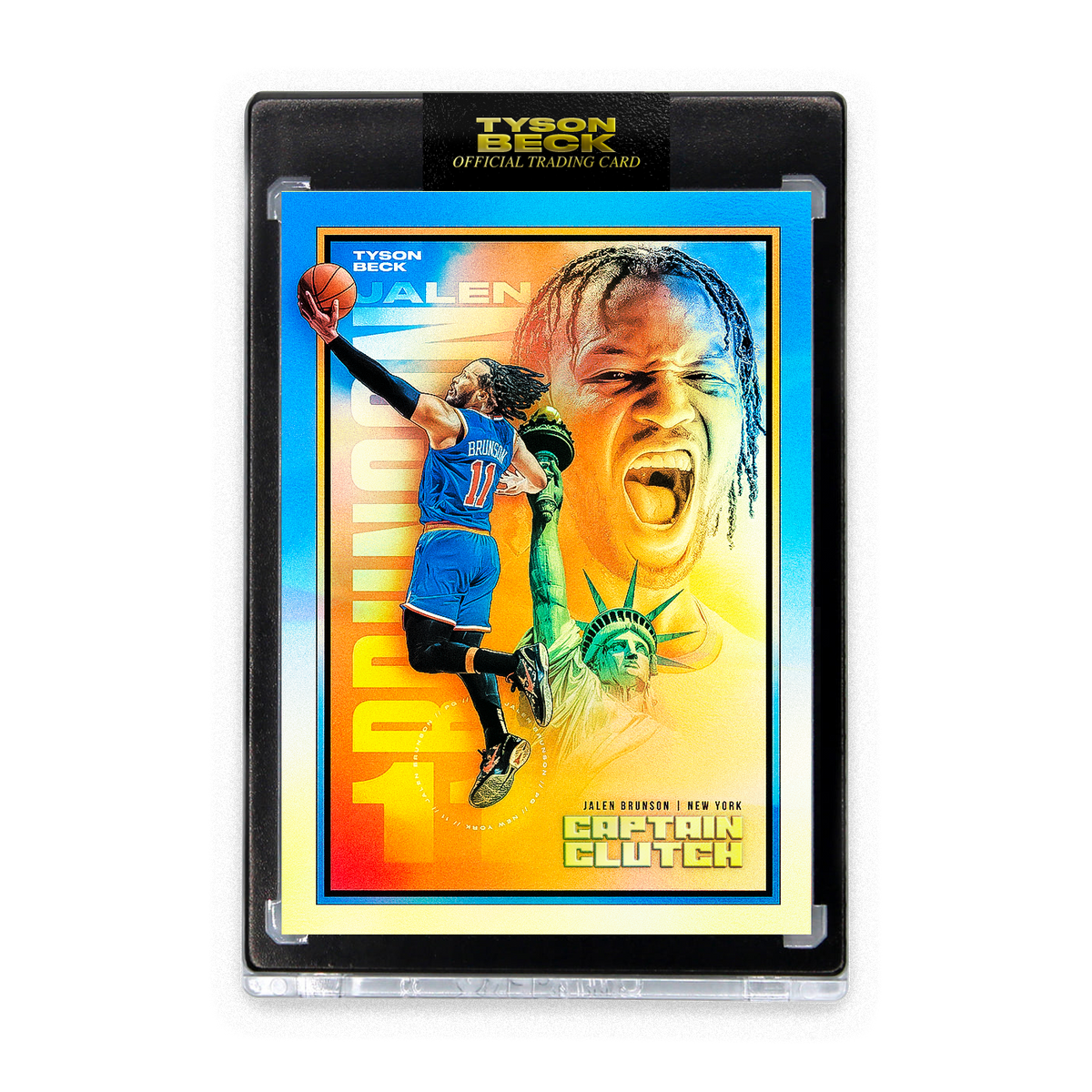 JALEN BRUNSON X TYSON BECK - CAPTAIN CLUTCH - RAINBOW FOIL - LIMITED T ...