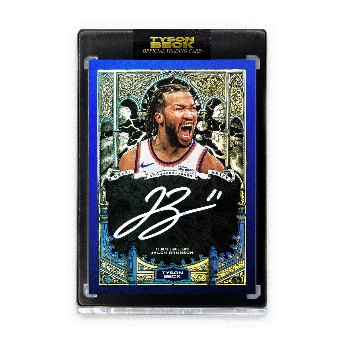 JALEN BRUNSON X TYSON BECK - GROUNDBREAKERS - NIGHT FOIL - AUTOGRAPH ...