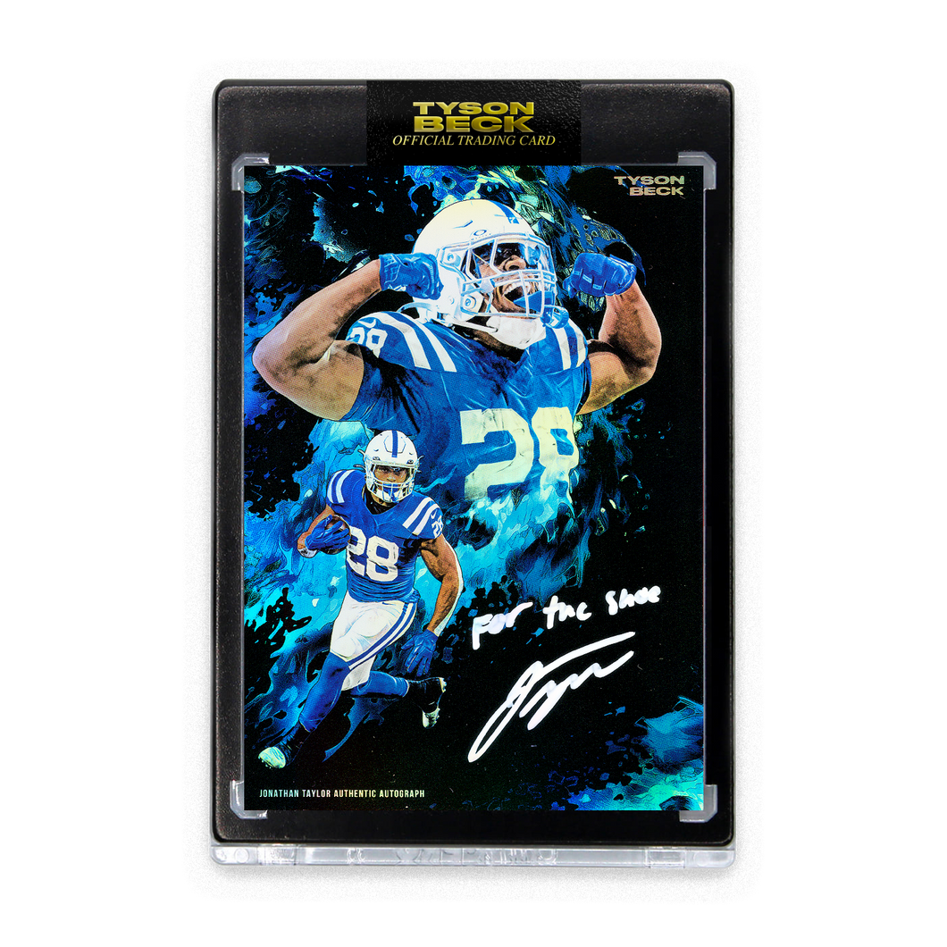 JONATHAN TAYLOR X TYSON BECK - FIRE BLAST - NIGHT FOIL - AUTOGRAPH + I ...