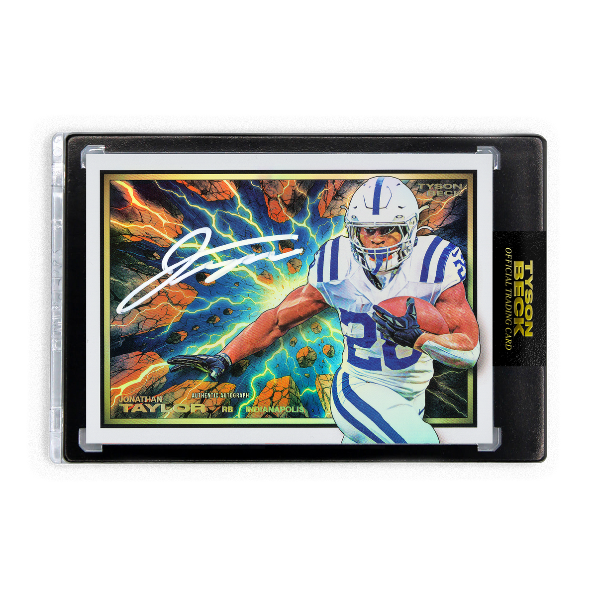 JONATHAN TAYLOR X TYSON BECK - BOLT - RAINBOW FOIL - AUTOGRAPH - LIMIT ...