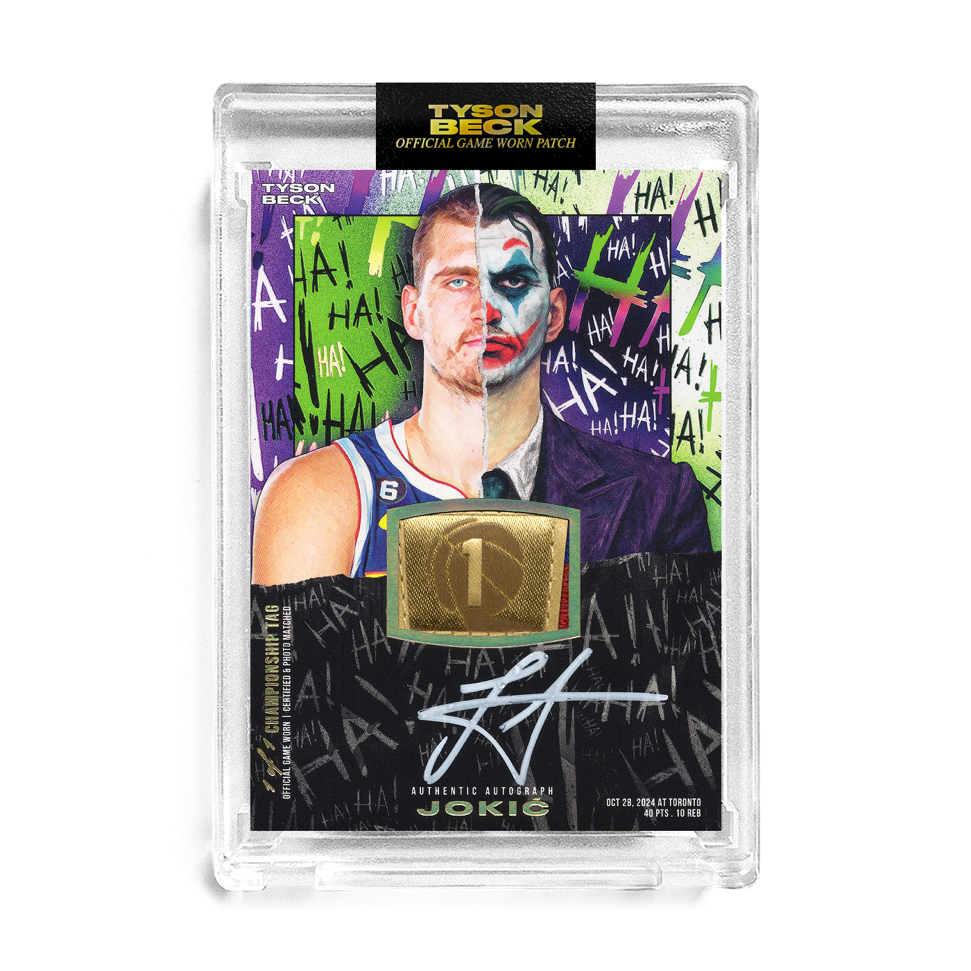 NIKOLA JOKIĆ X TYSON BECK - GAME WORN PATCH AUTO *RANDOMIZED CARD ...