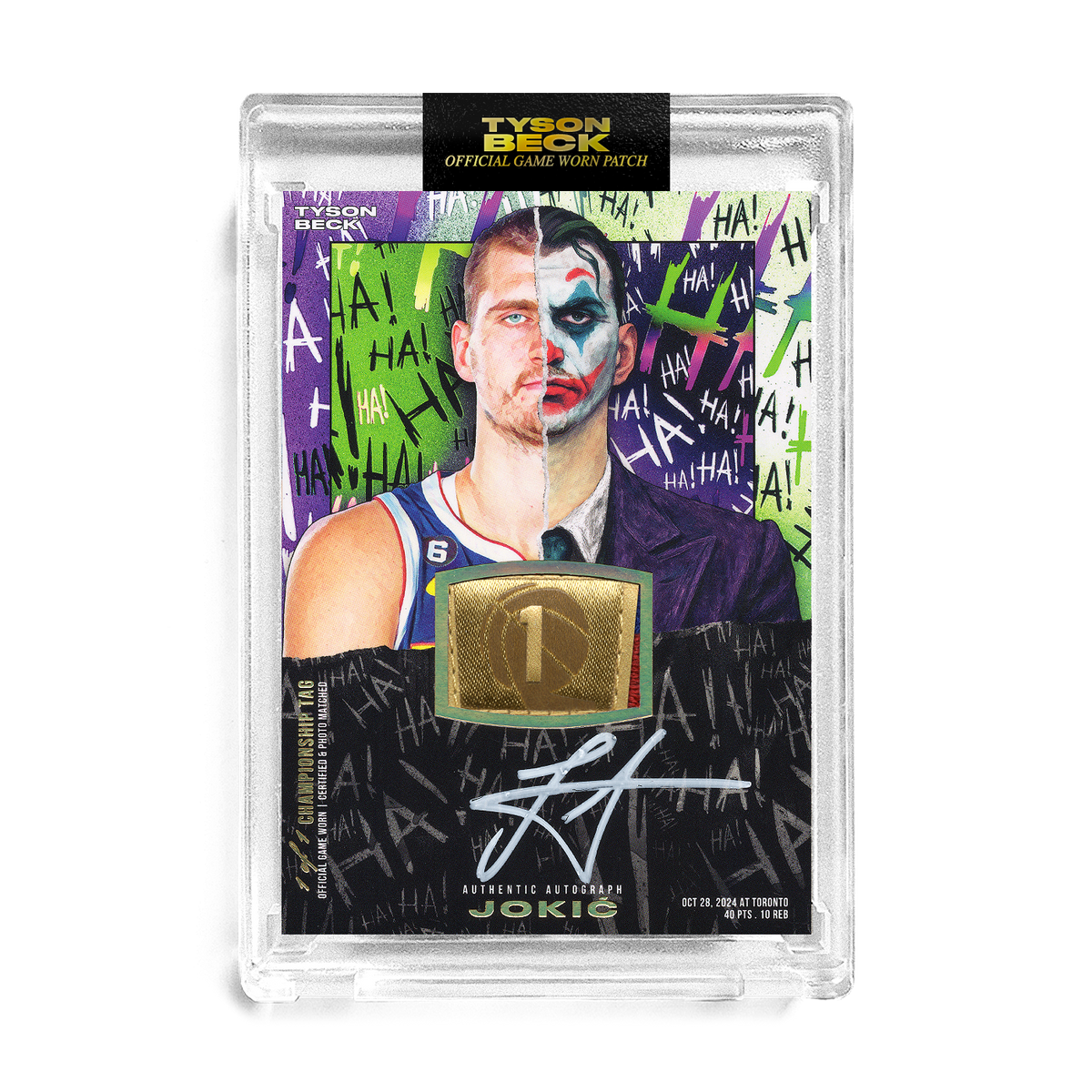 NIKOLA JOKIĆ X TYSON BECK - GAME WORN PATCH AUTO *RANDOMIZED CARD ...