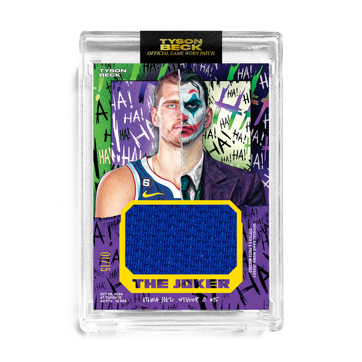 NIKOLA JOKIĆ X TYSON BECK - JOKER - GAME WORN PATCH CARDS *RANDOMIZED ...