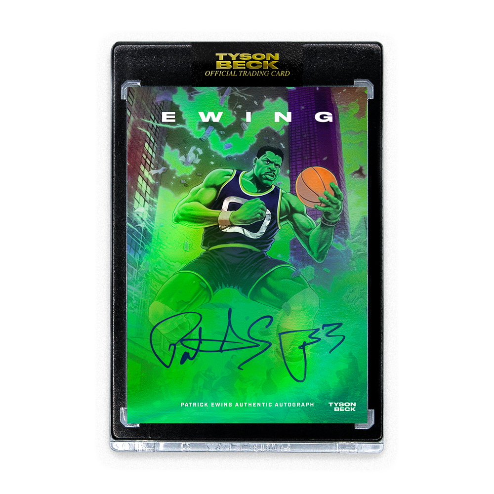 PATRICK EWING X TYSON BECK - "90s COMIC" - VARIATION - AUTOGRAPH - LIM ...