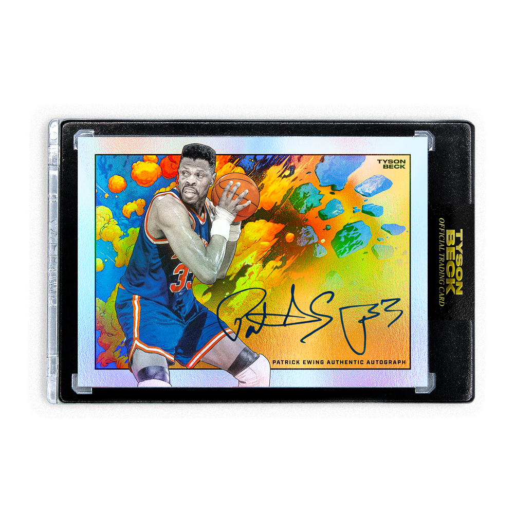 PATRICK EWING X TYSON BECK - "LEGEND" - RAINBOW FOIL - AUTOGRAPH - LIM ...