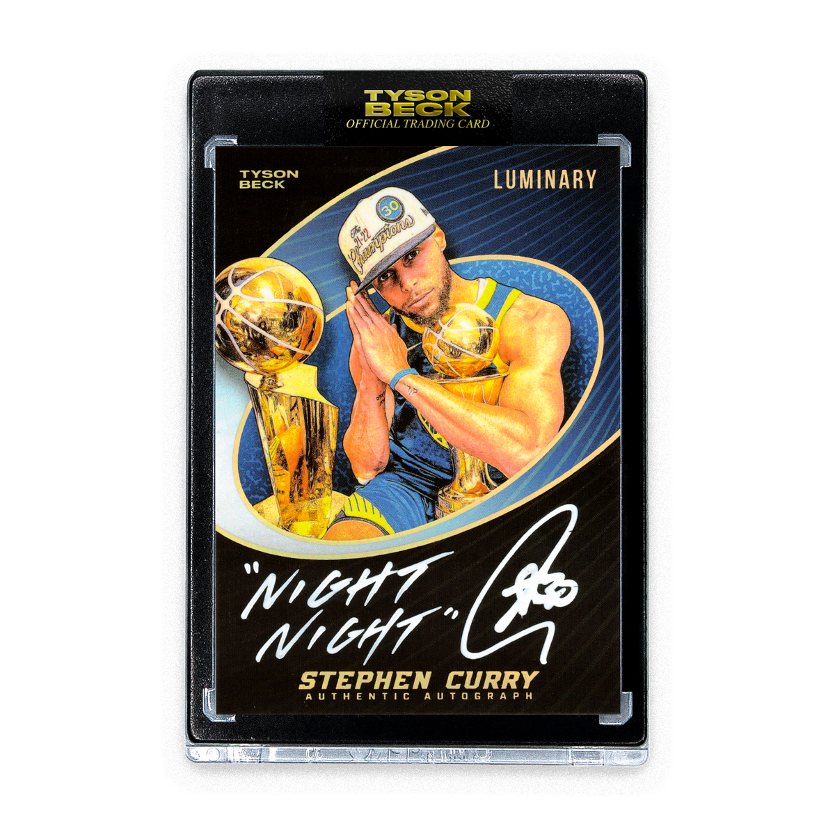 STEPHEN CURRY X TYSON BECK - LUMINARY - BLACK - AUTOGRAPH + ARTIST INS ...