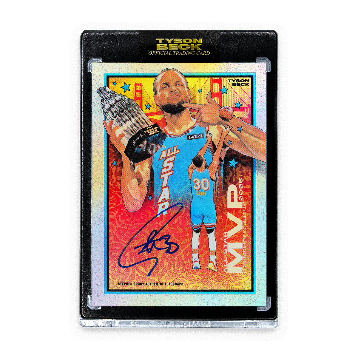 STEPHEN CURRY - TYSON BECK - 2025 ALL-STAR MVP - AP VARIATION - AUTOGR ...