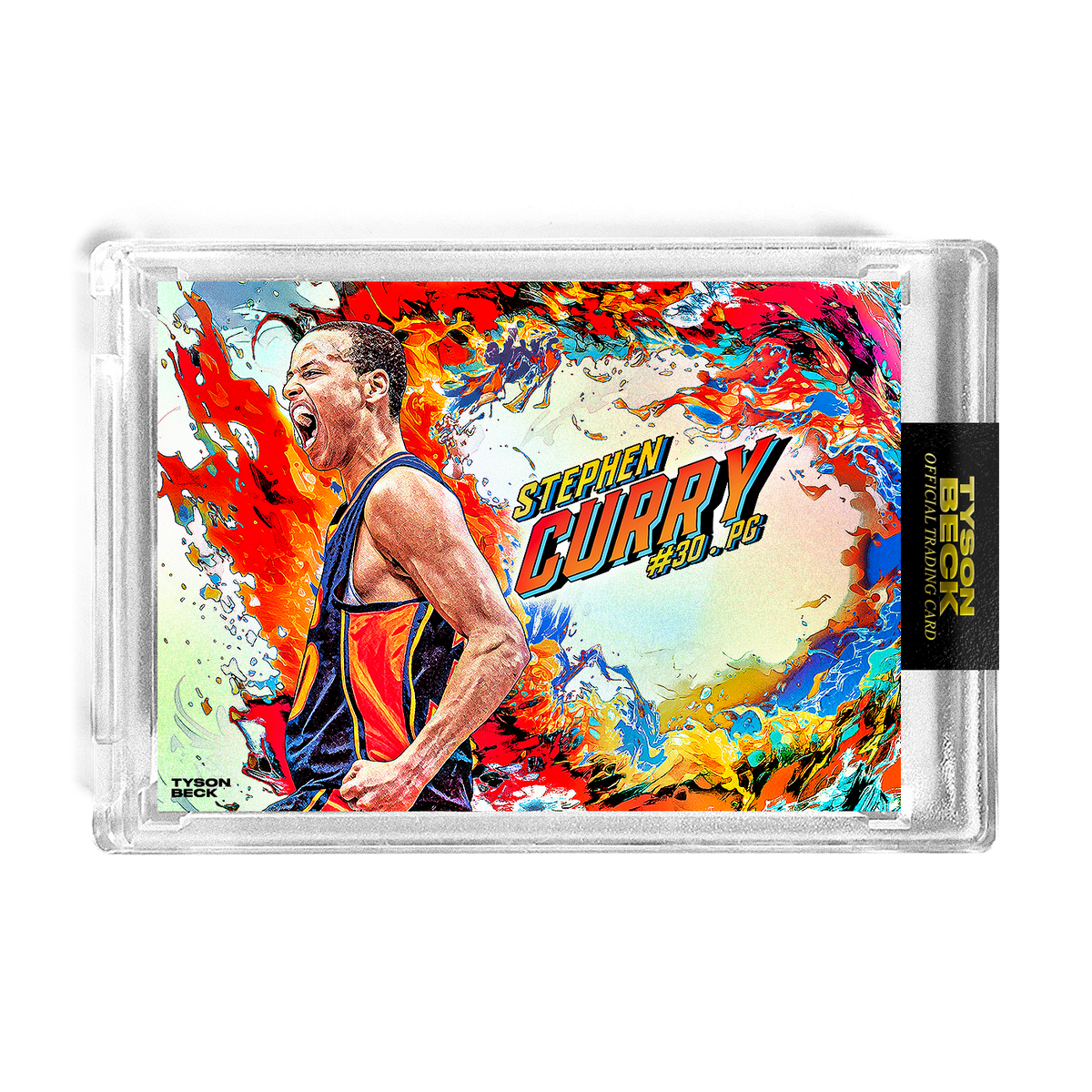 STEPHEN CURRY X TYSON BECK - ON FIRE - RAINBOW FOIL - LIMITED TO 25 ...
