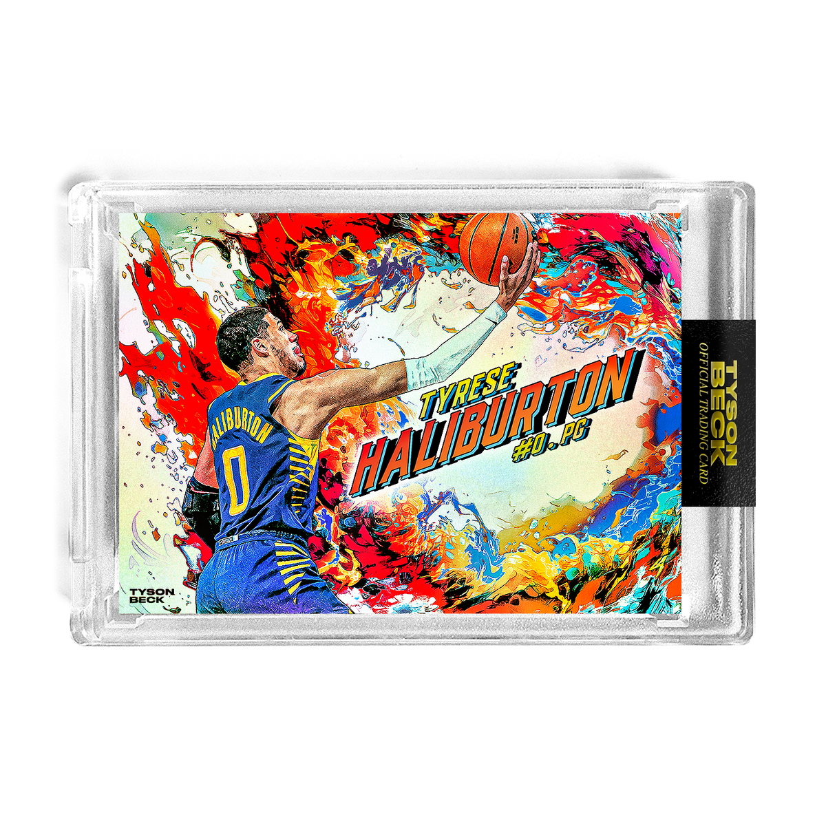 TYRESE HALIBURTON X TYSON BECK - CANVAS ON FIRE - RAINBOW FOIL - LIMIT ...