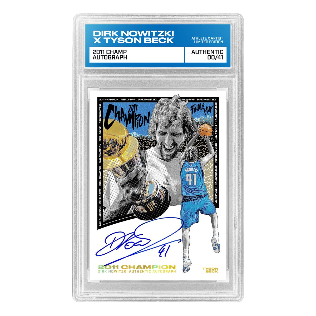 DIRK NOWITZKI X TYSON BECK - "2011 CHAMP" - AUTOGRAPH - LIMITED TO 41 ...