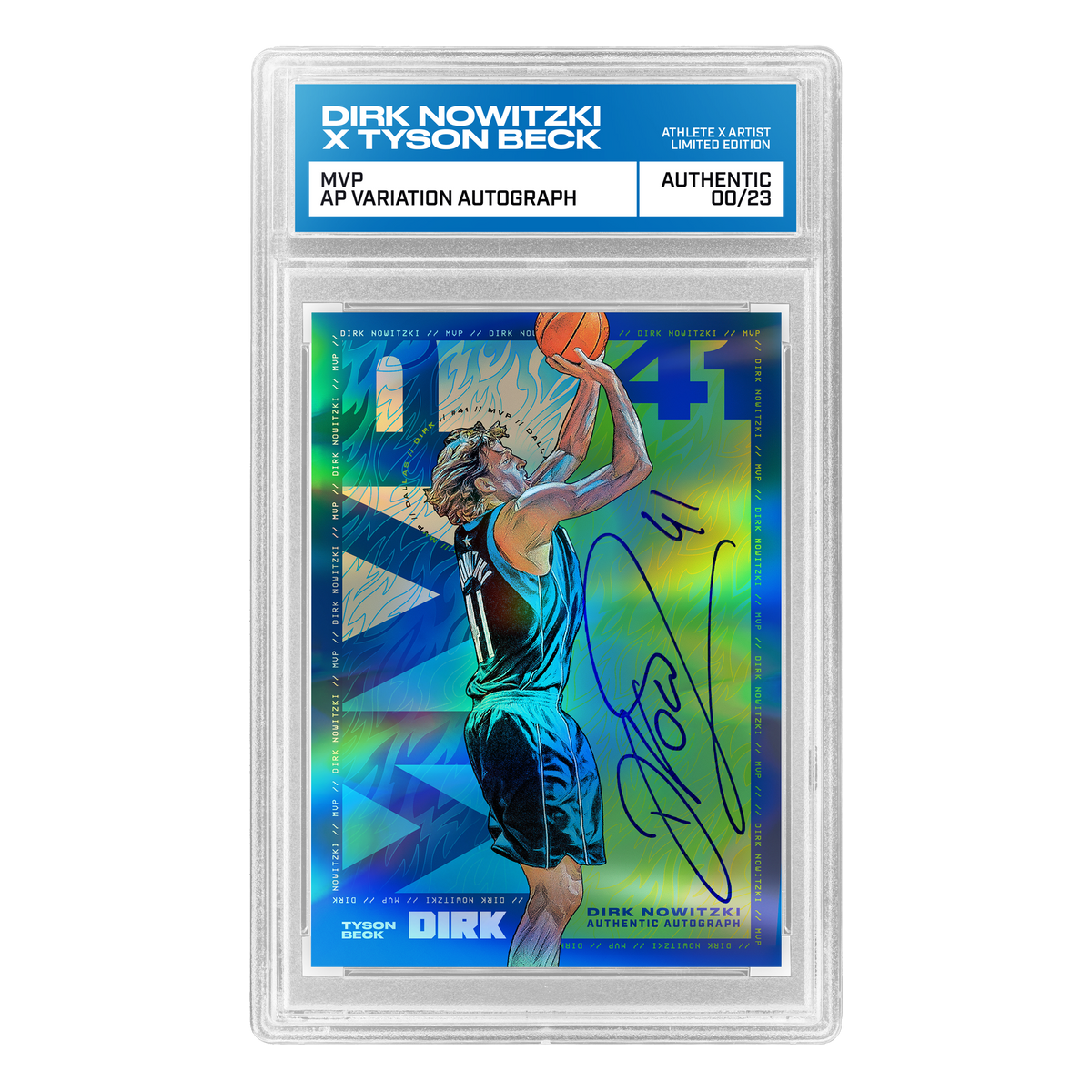 DIRK NOWITZKI X TYSON BECK - "MVP" - AP VARIATION - AUTOGRAPH - LIMITE ...