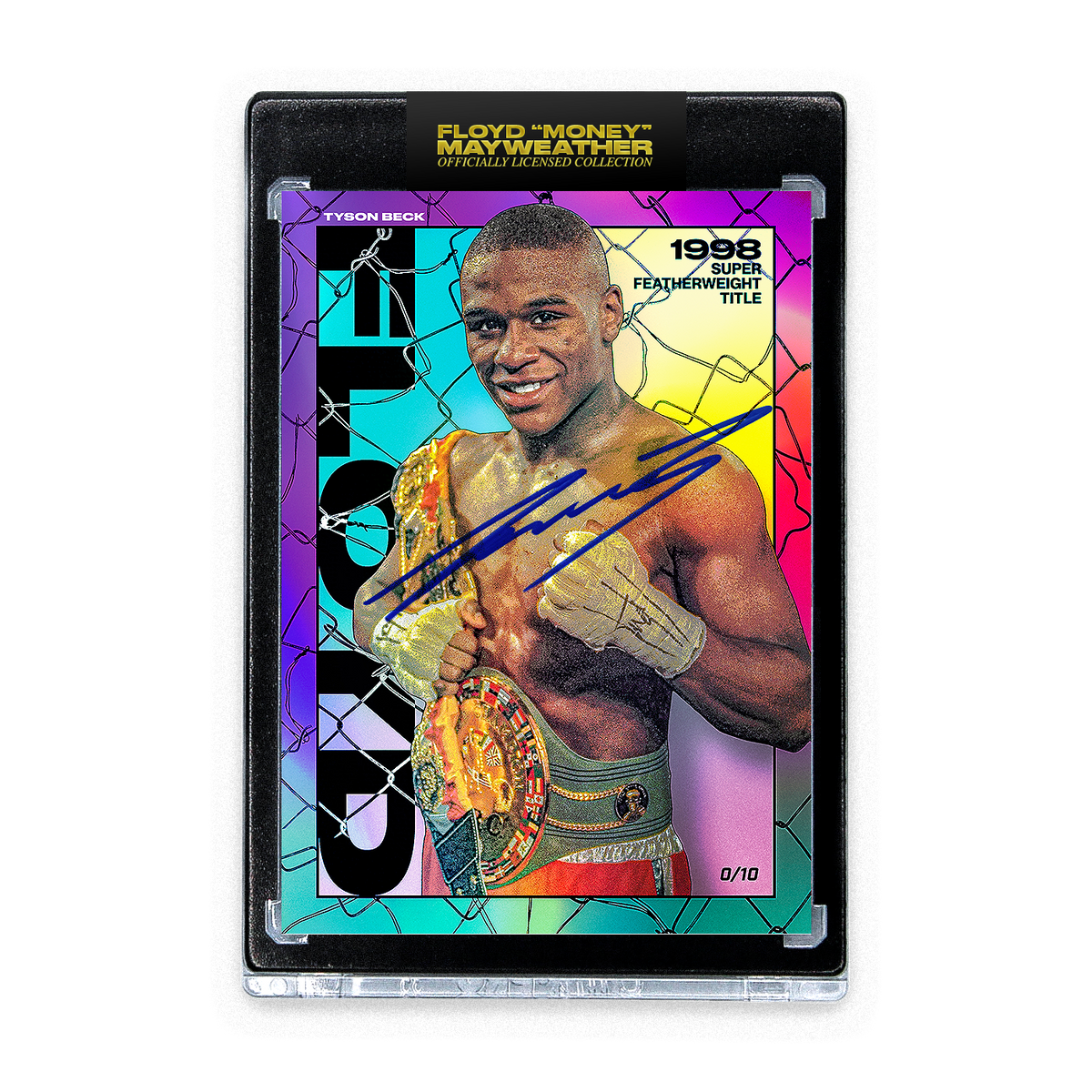 FLOYD MAYWEATHER JR. X TYSON BECK - "98 SUPER FEATHERWEIGHT TITLE" - C ...