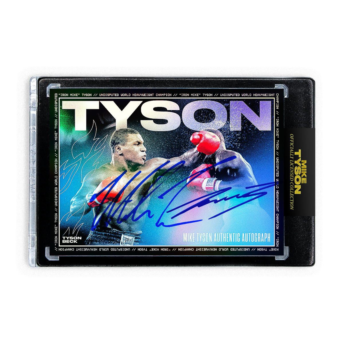 MIKE TYSON X TYSON BECK - "IRON MIKE" - AP VARIATION - DUAL AUTOGRAPH ...