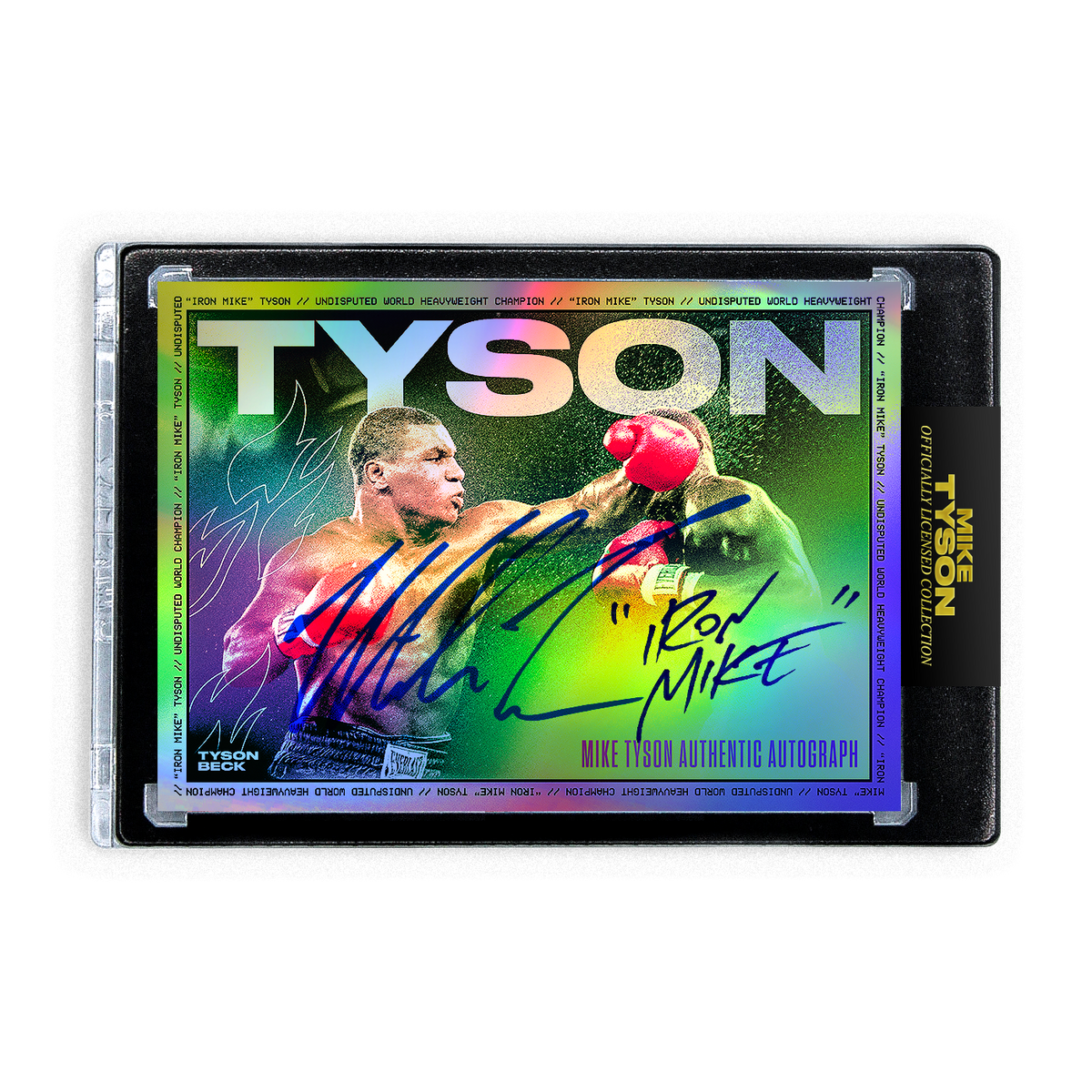 MIKE TYSON X TYSON BECK - "IRON MIKE" - COLORATION - AUTOGRAPH + ARTIS ...