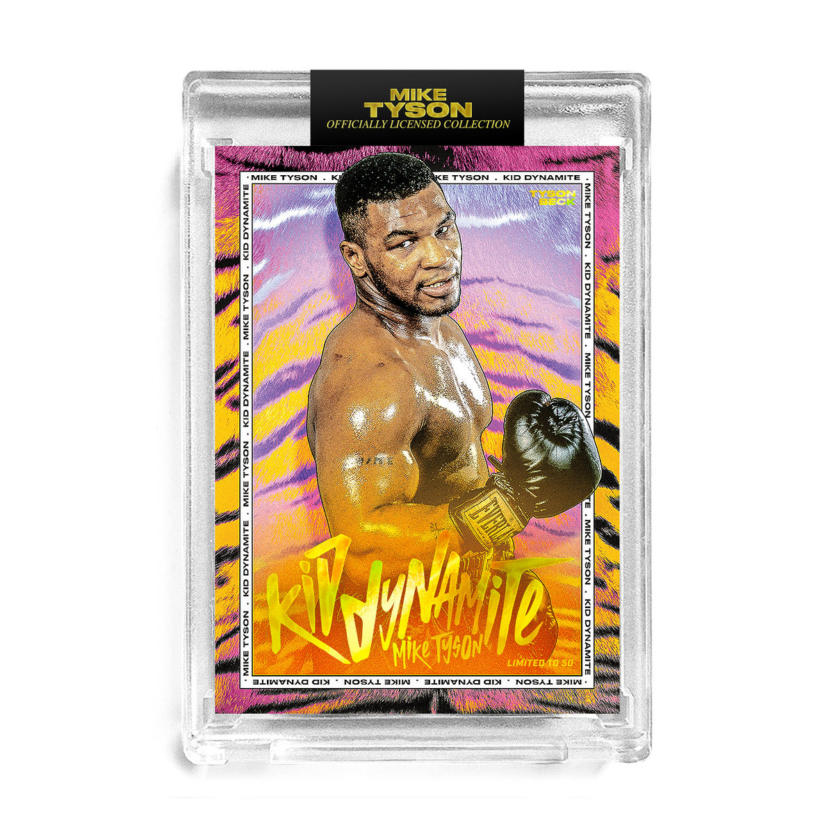 MIKE TYSON X TYSON BECK - "KID DYNAMITE" - GOLD LASER FOIL - LIMITED T ...