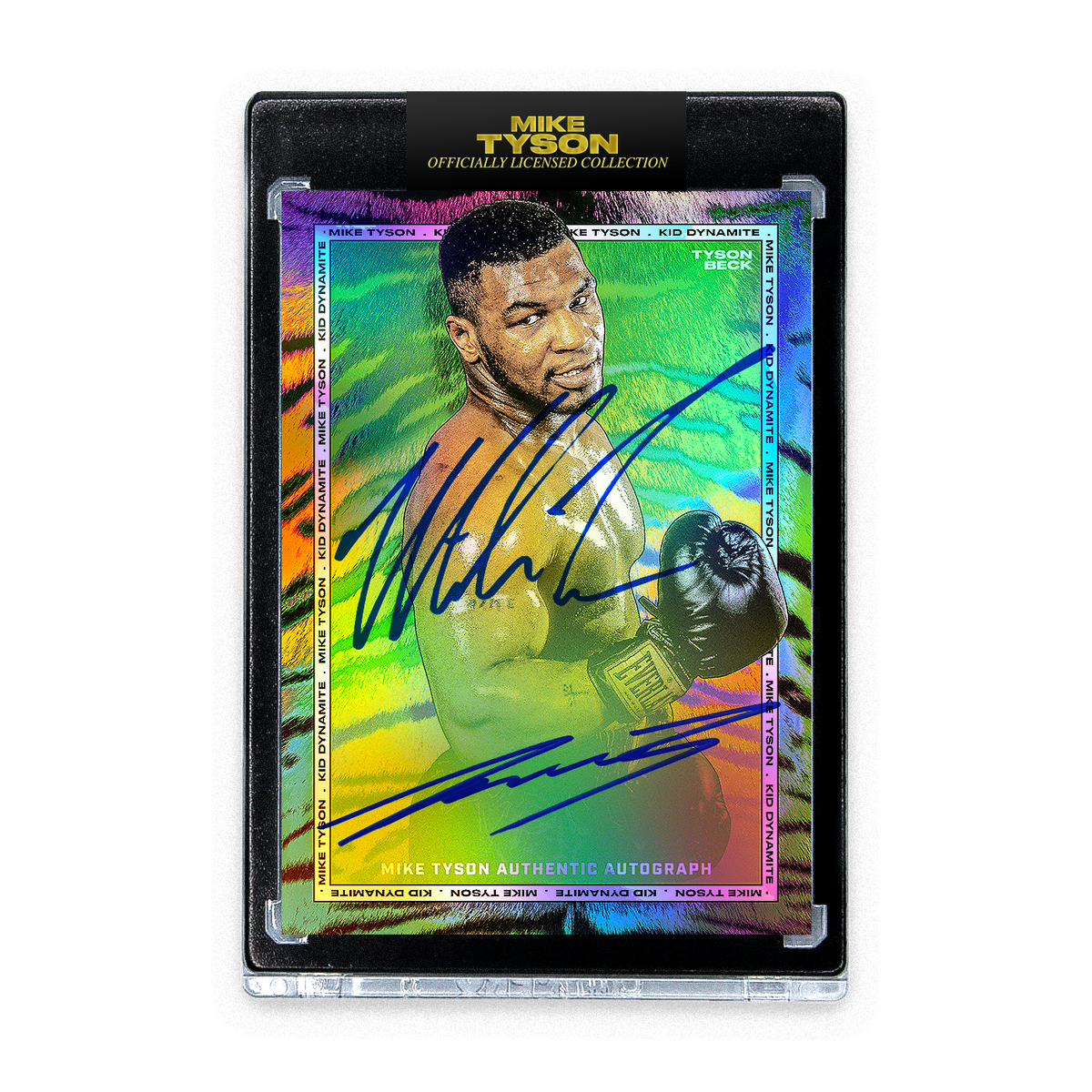 MIKE TYSON X TYSON BECK - "KID DYNAMITE" - COLORATION - DUAL AUTOGRAPH ...