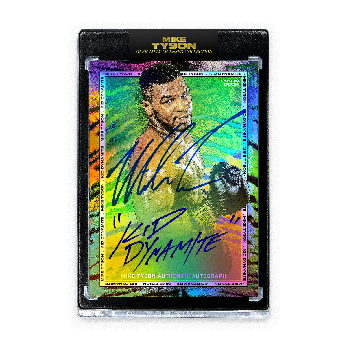 MIKE TYSON X TYSON BECK - "KID DYNAMITE" - COLORATION - AUTOGRAPH + AR ...