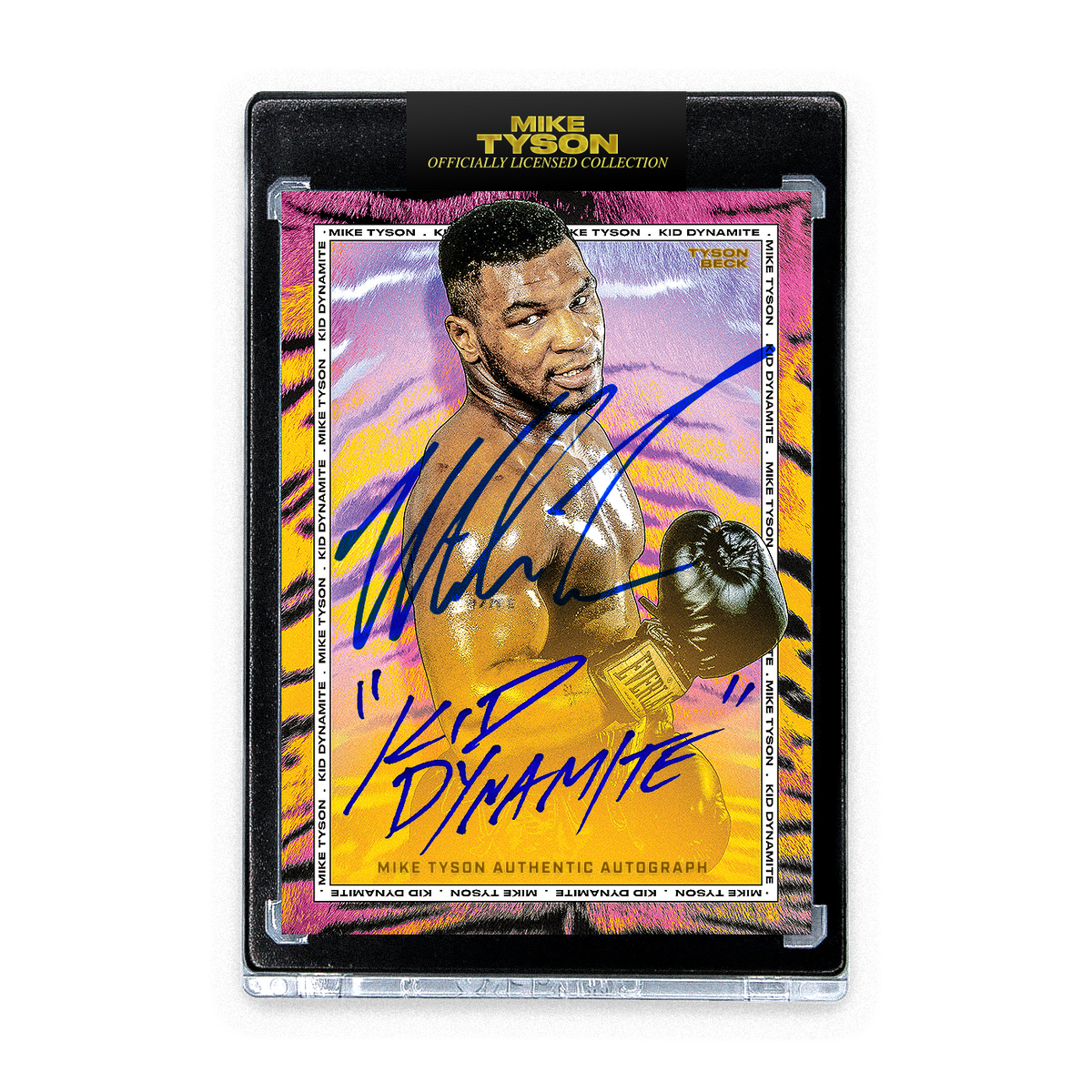 MIKE TYSON X TYSON BECK - "KID DYNAMITE" - AUTOGRAPH + ARTIST INSCRIPT ...