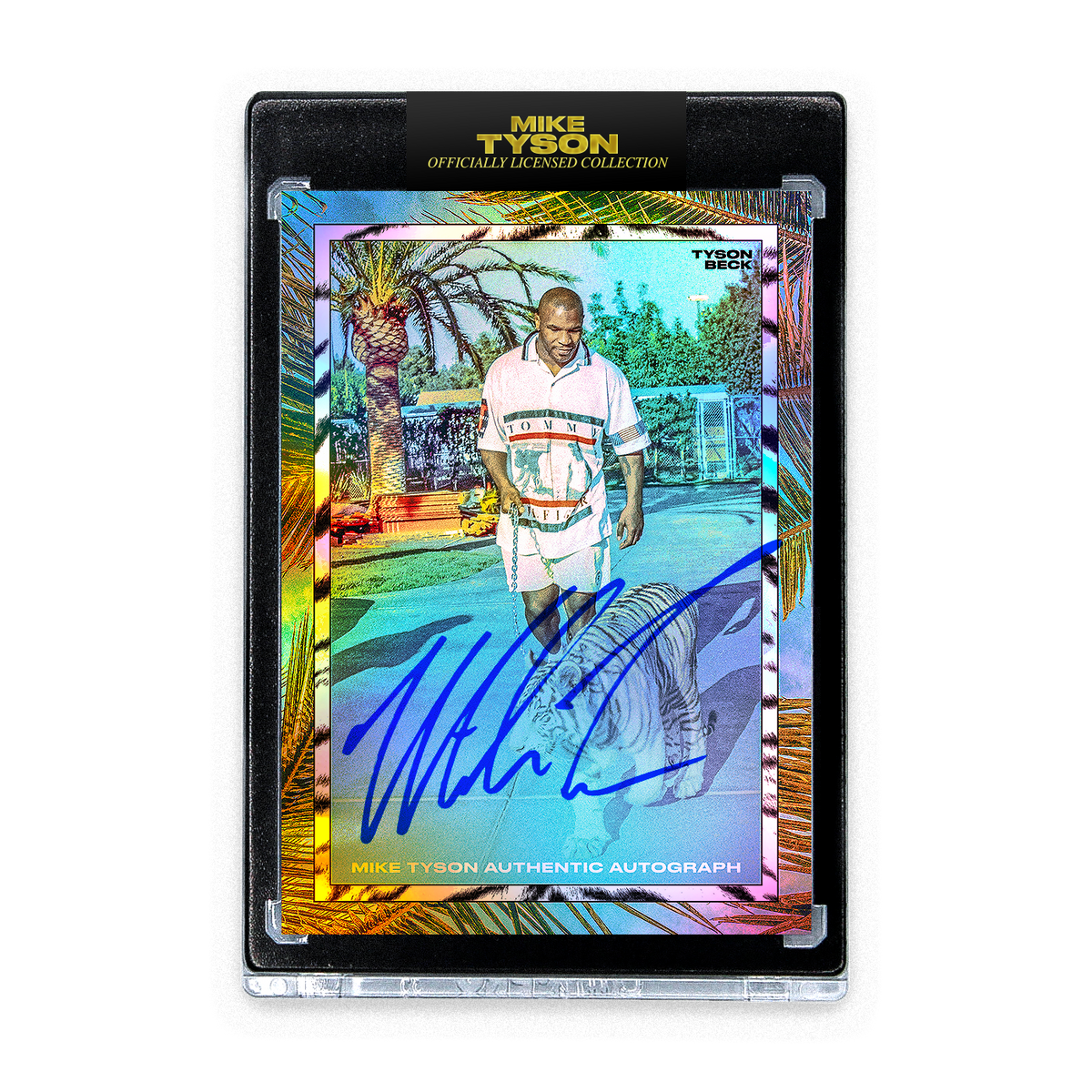 MIKE TYSON X TYSON BECK - "TIGER" - RAINBOW FOIL - AUTOGRAPH - LIMITED ...